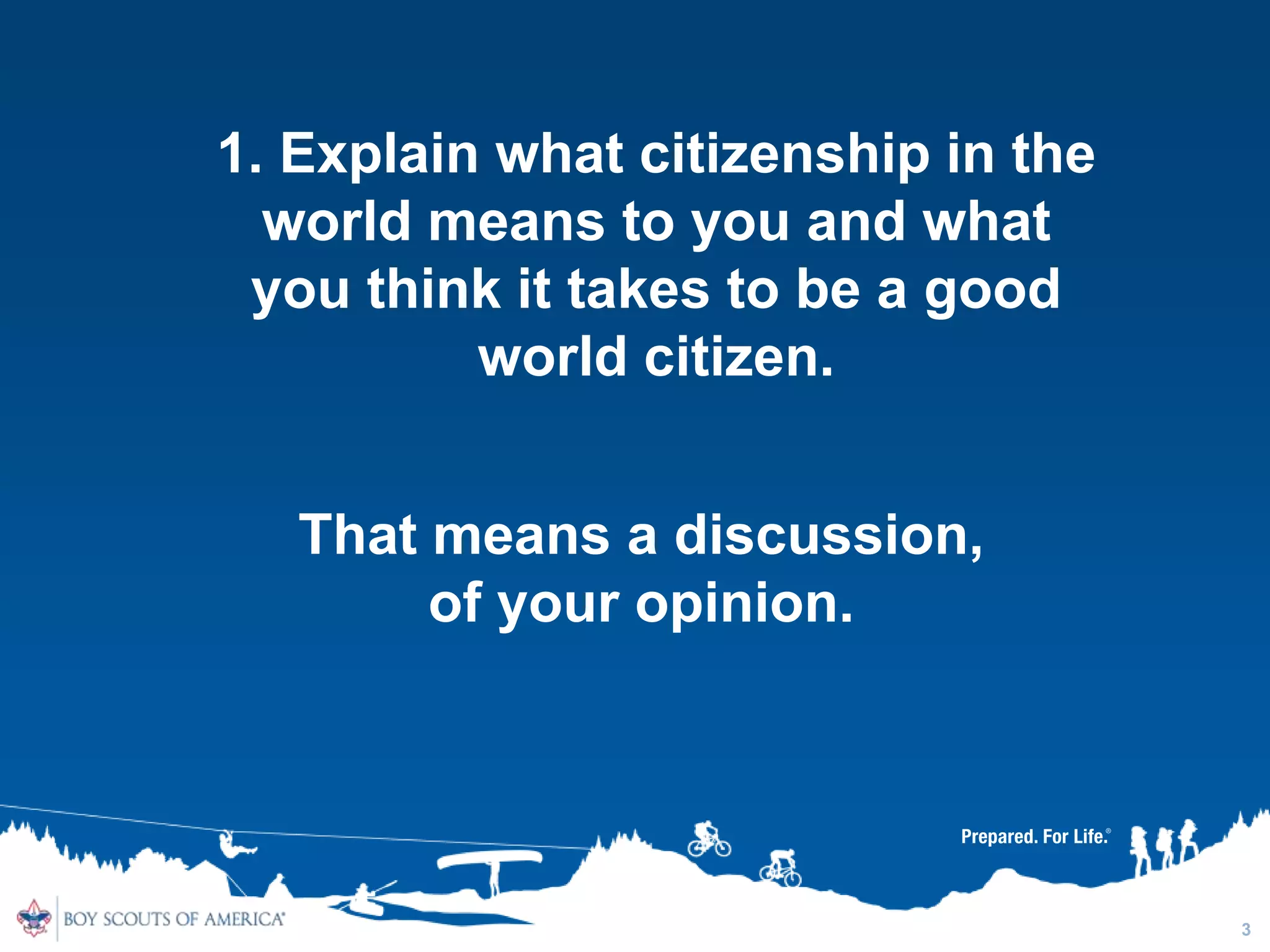 Citizenship In The World - Merit Badge University 2018 | PPTX