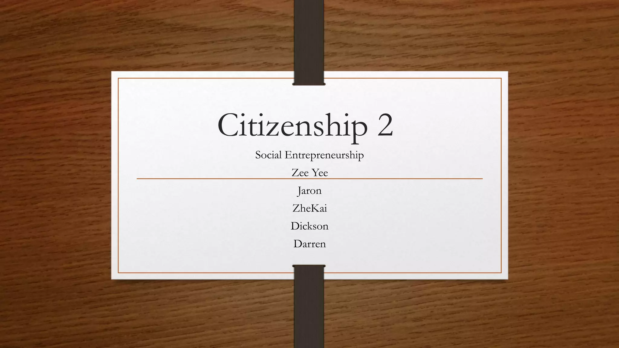 Citizenship 2 | PPTX