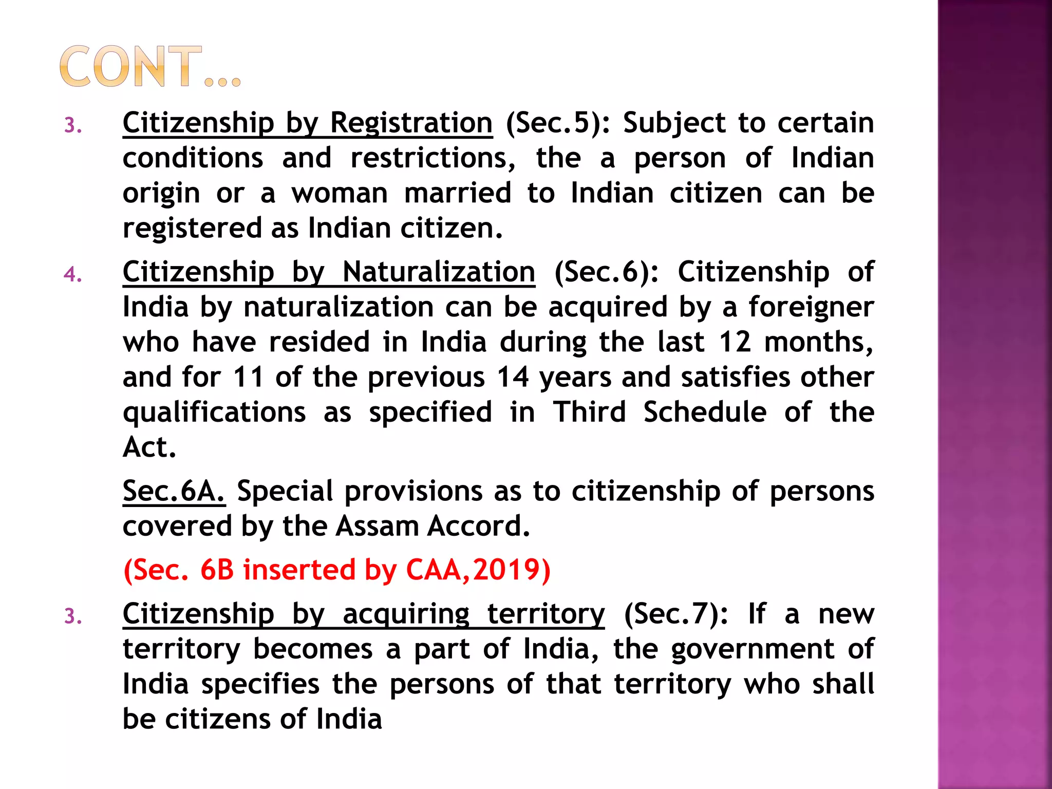 Citizenship amendment act, 2019 original | PPTX