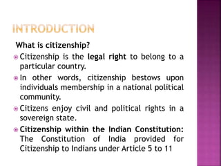 Citizenship amendment act, 2019 original | PPTX
