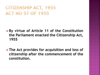 Citizenship amendment act, 2019 original | PPTX
