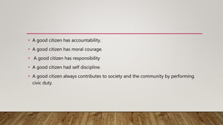 Citizenship and human resources | PPTX