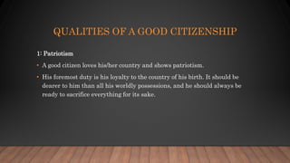 Citizenship and human resources | PPTX