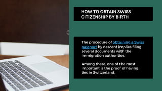 Citizenship by Descent in Switzerland | PDF