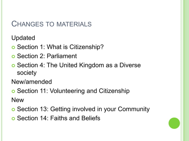 Citizenship in esol presentation | PPTX