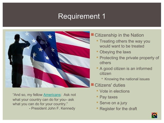 Citizenship in the nation-Merit Badge Course | PPT | Political Issues ...