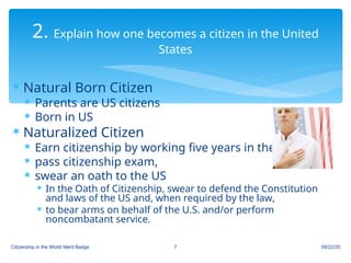 Citizenship In The World Merit Badge Presentation.ppt