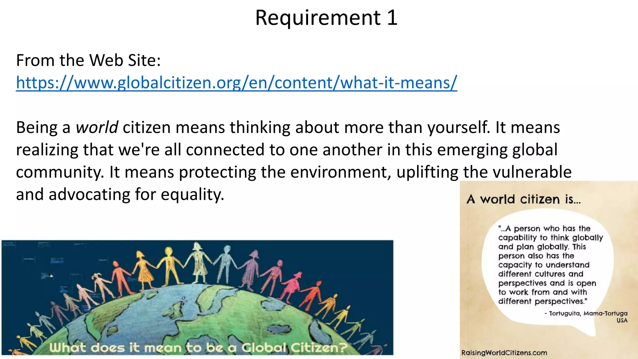 Citizenship in the world power point | PPTX