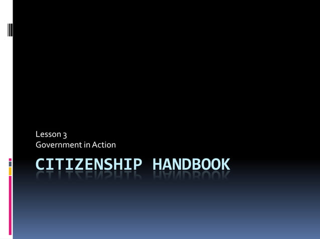 Citizenship Lesson 3 | PPT