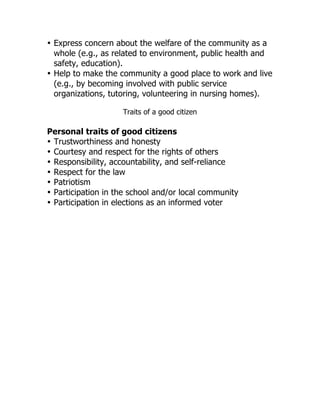 Citizenship notebook unit ii | PDF