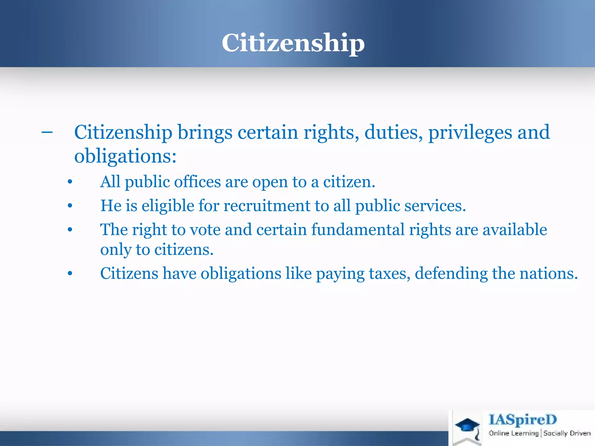 Citizenship ppt | PPT