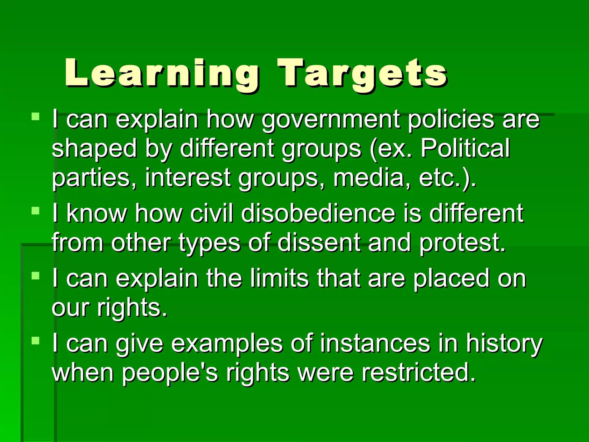 Citizenship Rights And Responsibilities | PPT