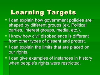 Citizenship Rights And Responsibilities | PPT