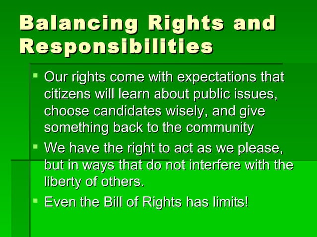 Citizenship Rights And Responsibilities | PPT | Political Issues ...