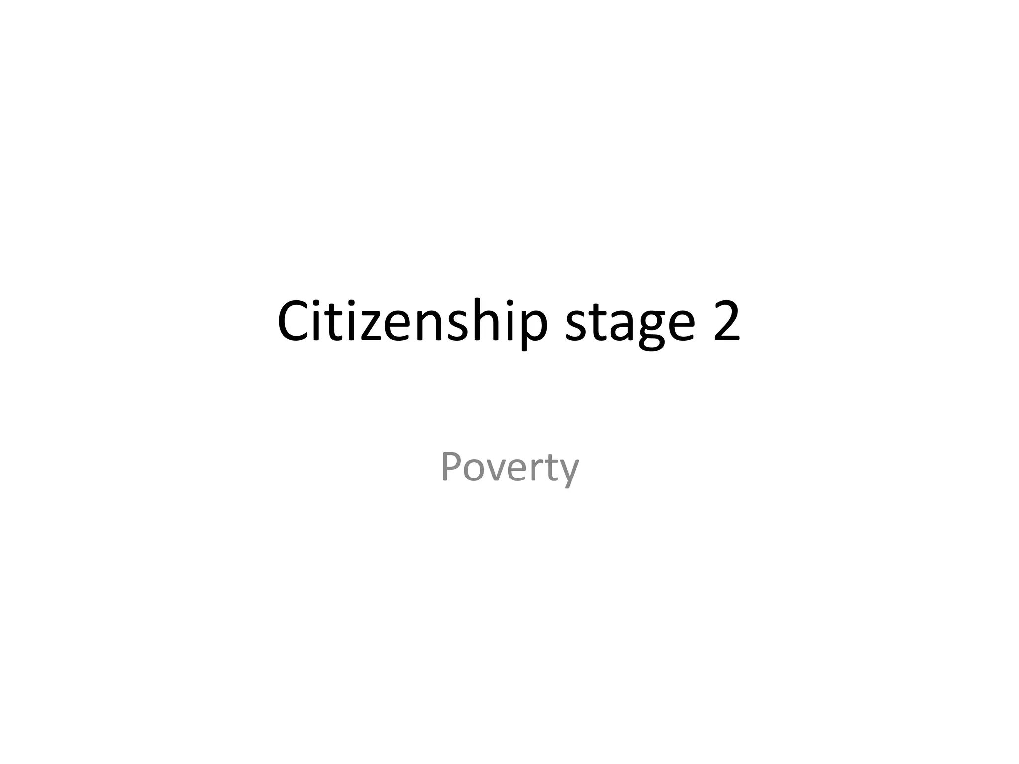 Citizenship stage 2 | PPT