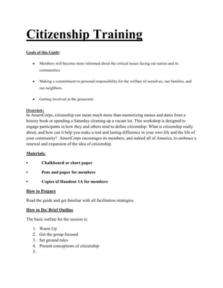 Citizenship training | DOCX
