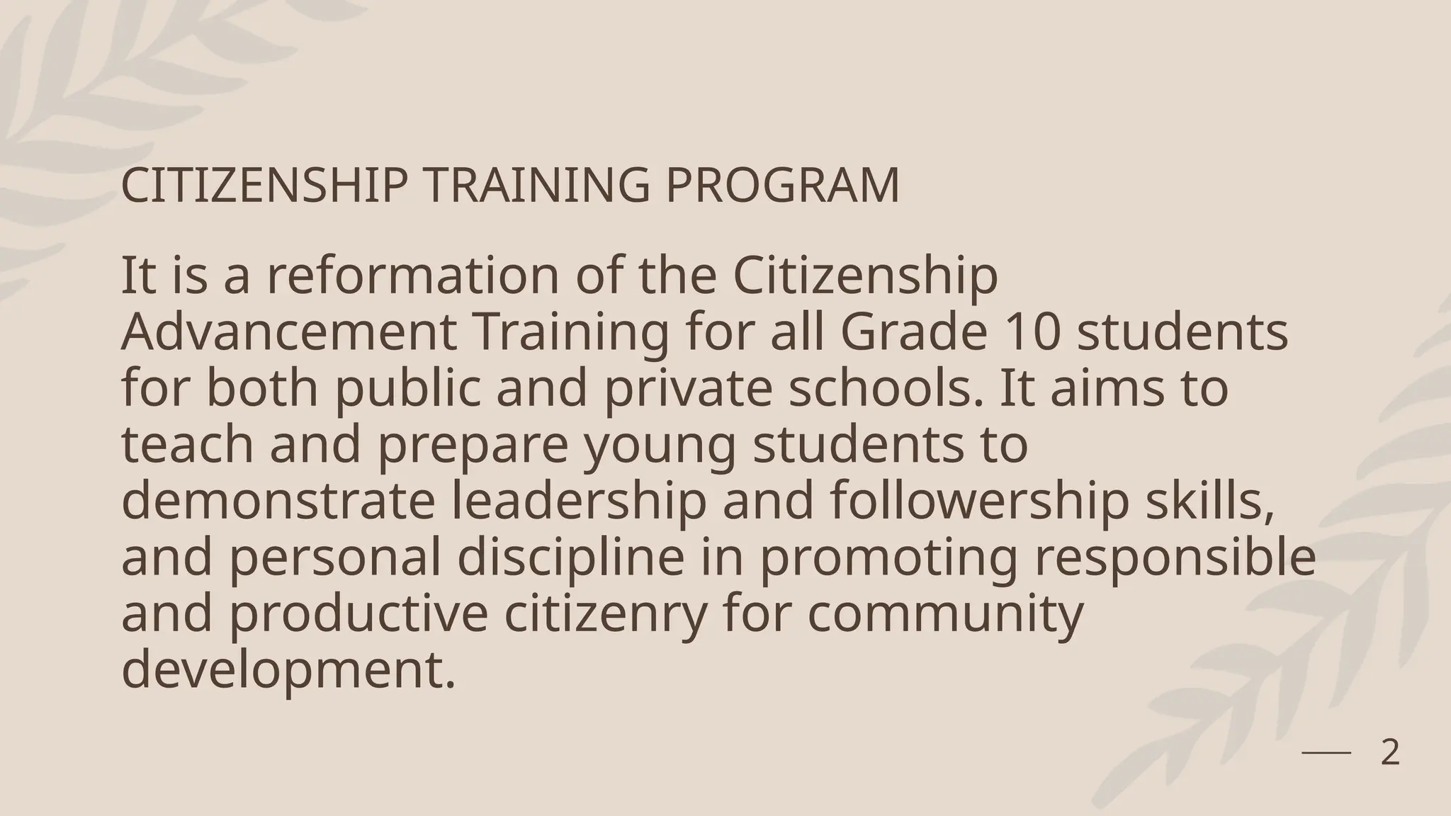 CITIZENSHIP TRAINING PROGRAM for Grade 10.pptx