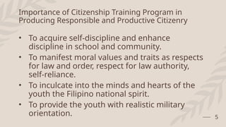 CITIZENSHIP TRAINING PROGRAM for Grade 10.pptx