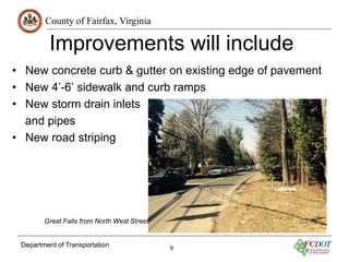 Citizens Information Meeting: North West Street and Great Falls Street ...