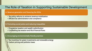 Taxation and Sustainable Development Goals | PPTX
