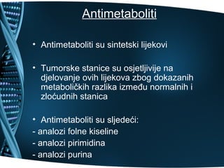 Citostatici prezentacija | PPT