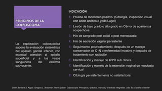 citologia y colposcopia en la mujer adulta | PPTX