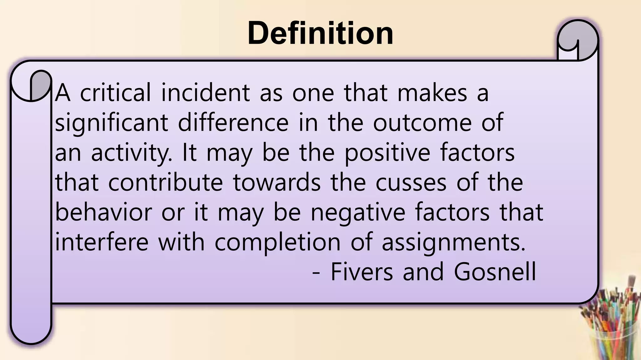 critical incident technique for nursing | PPTX