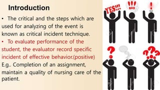 critical incident technique for nursing | PPTX