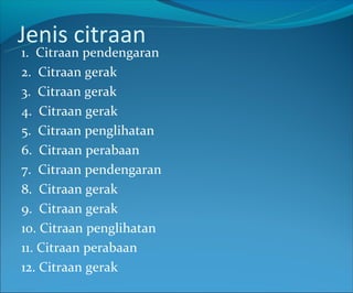 Citraan Dalam Puisi Ppt