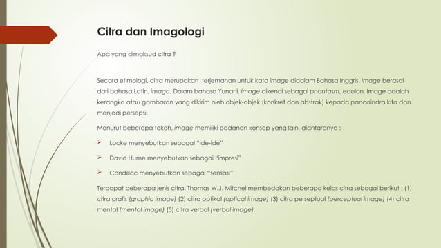 CITRA DAN BUDAYA VISUAL citra dan budaya visual | PPTX