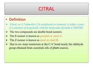 Citral | PPT