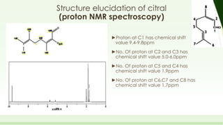 Citral - isolation,identification and structure elucidation | PDF