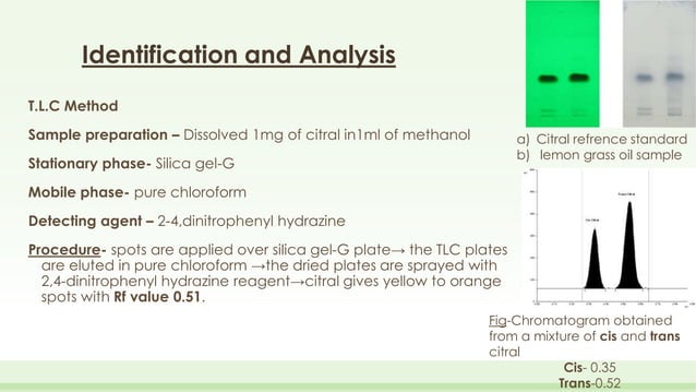 Citral - isolation,identification and structure elucidation | PDF | Gardening | Home & Garden