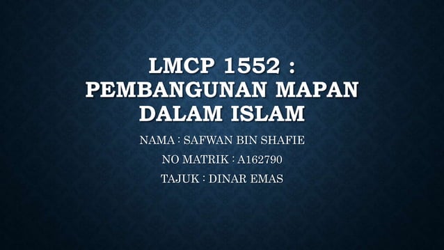 Citra pembangunan mapan dalam islam...dinar emas | PPT | Free Download
