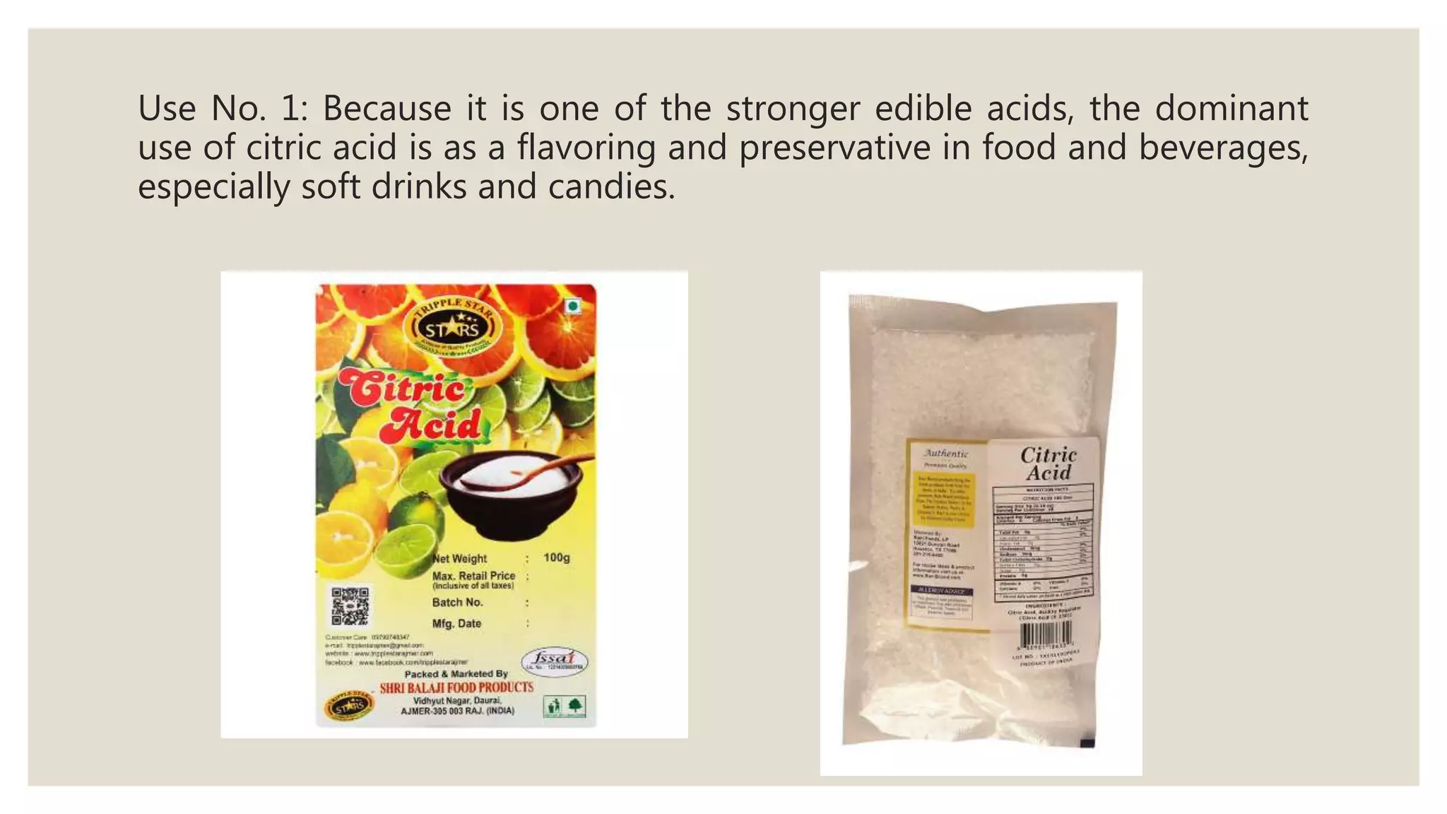 Citric acid | PPTX