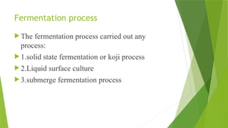 citric acid. production. Industrial production | PPTX