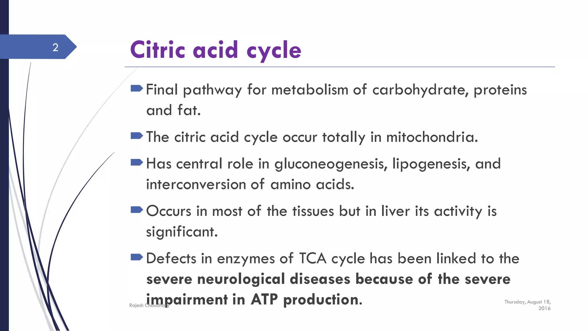 Citric acid cycle | PDF