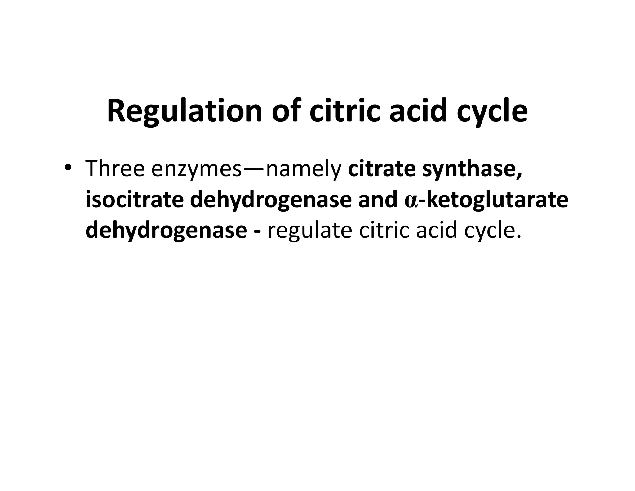 Citric Acid Cycle | Krebs Cycle | TCA cycle | PPT