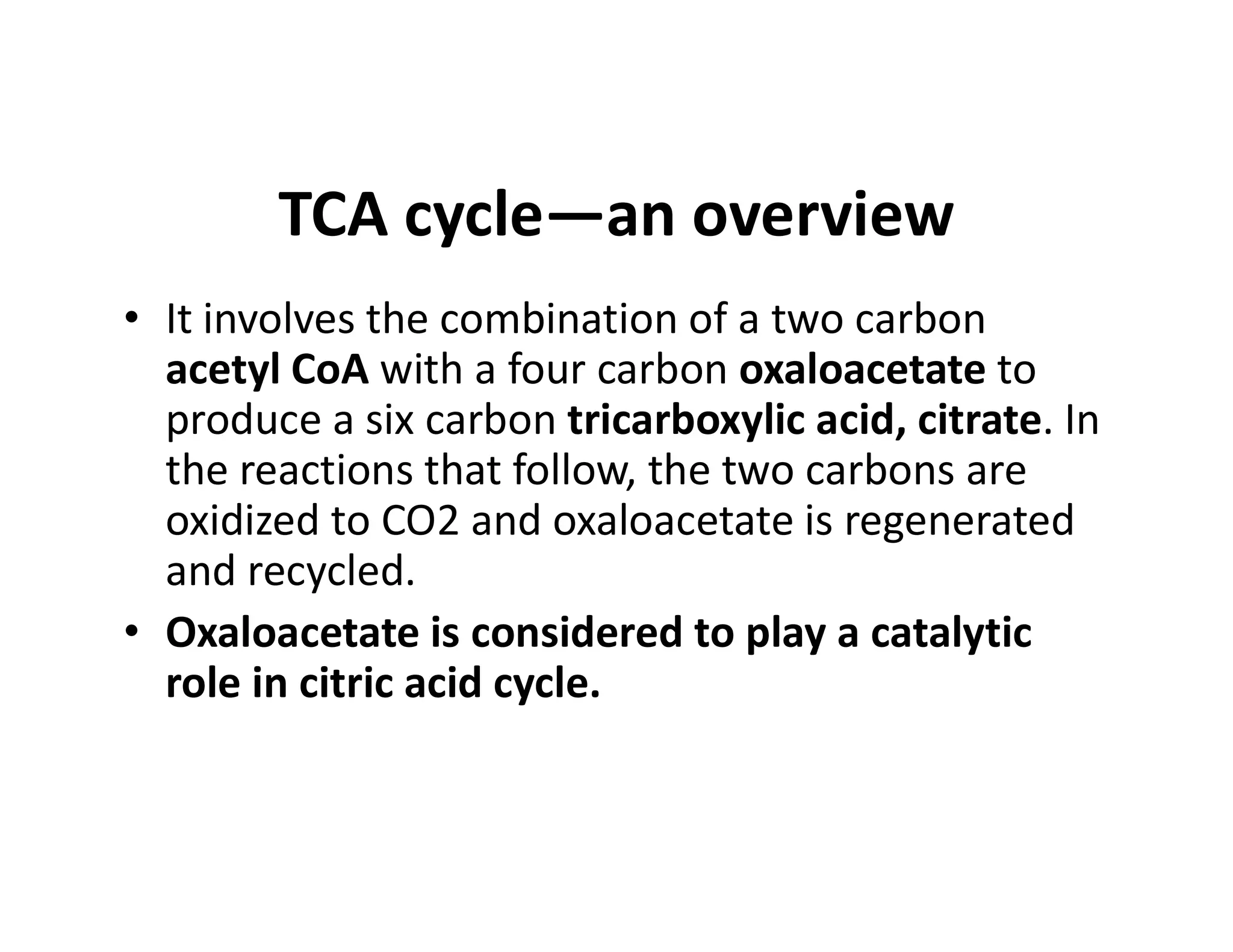 Citric Acid Cycle | Krebs Cycle | TCA cycle | PPT