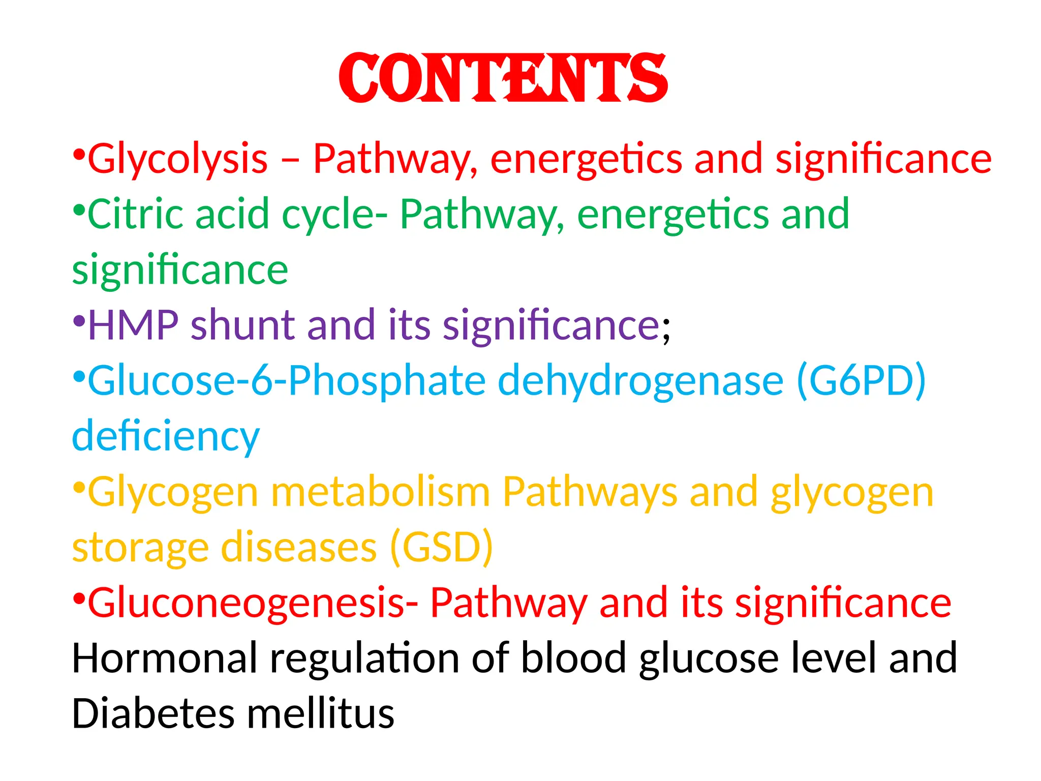 Citric acid cycle- Pathway, energetics and significance | PPTX