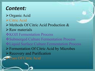 Citric acid | PPTX