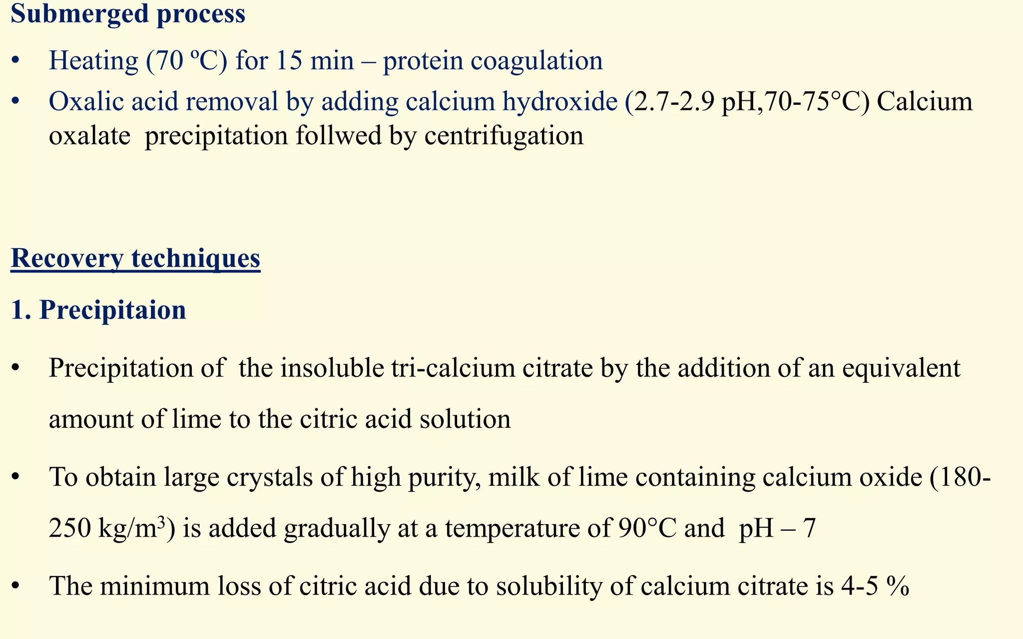 Citric acid production | PPTX