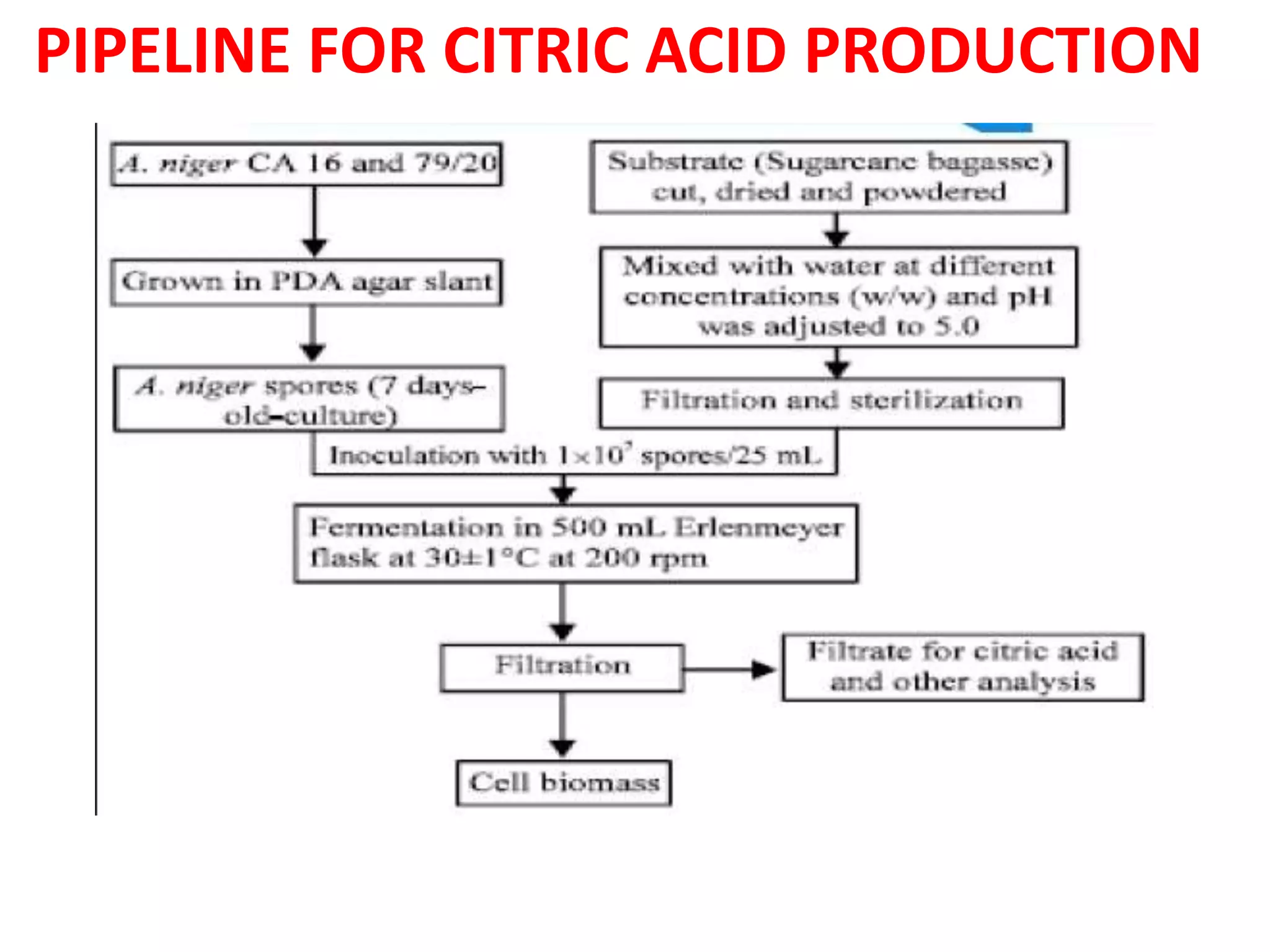 Citric acid production | PPTX