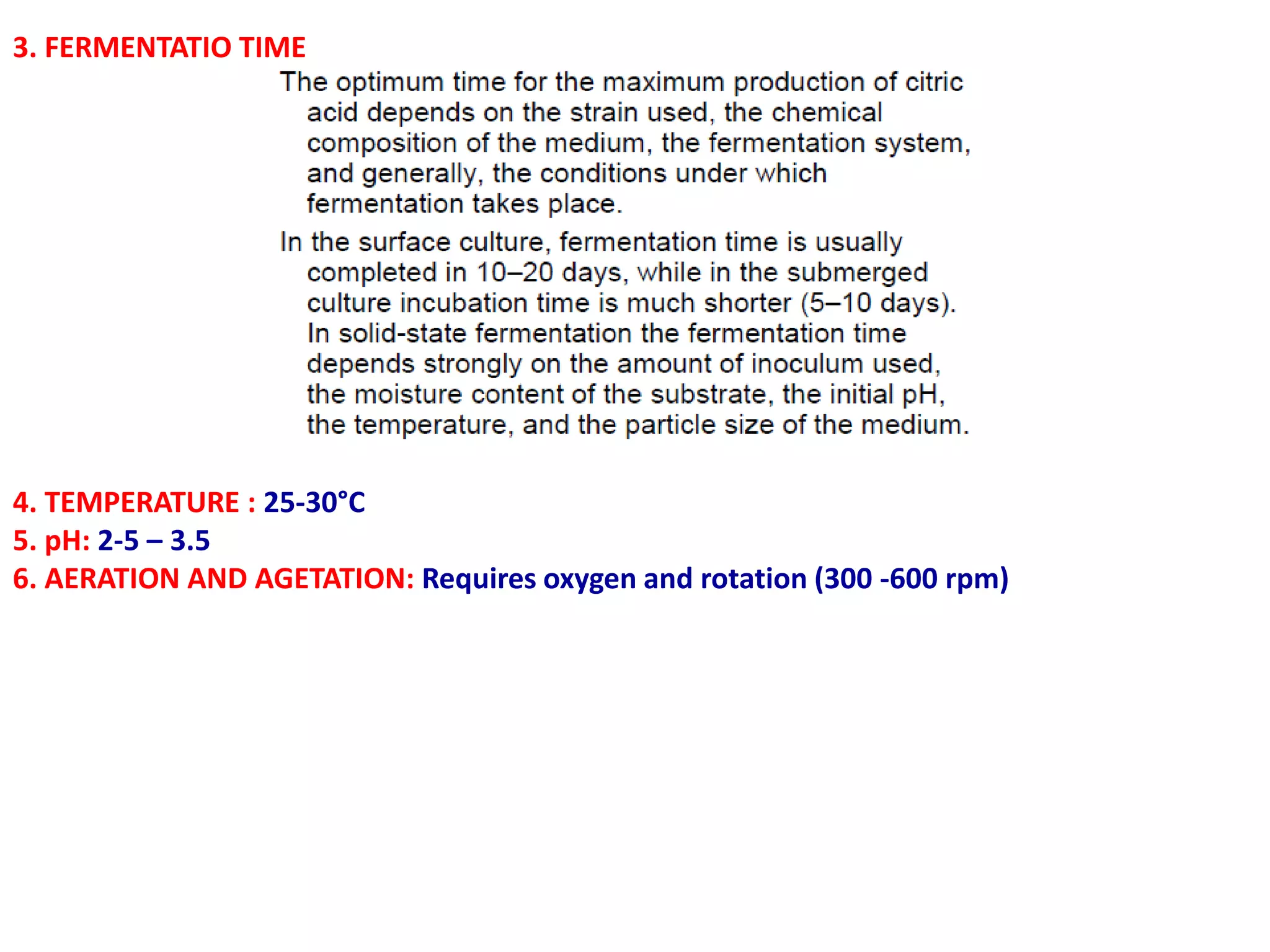 Citric acid production | PPTX