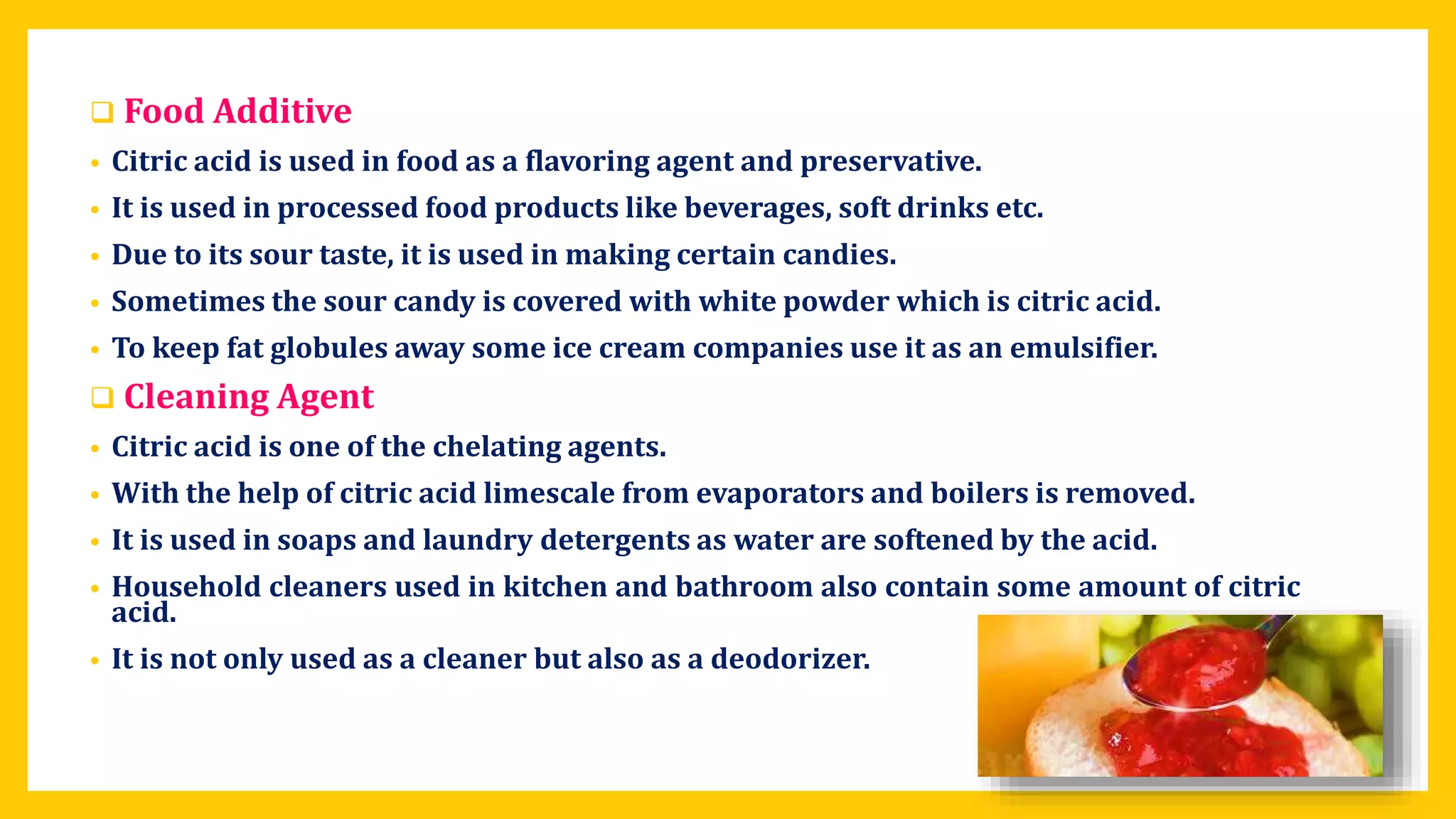 Citric acid production | PPTX