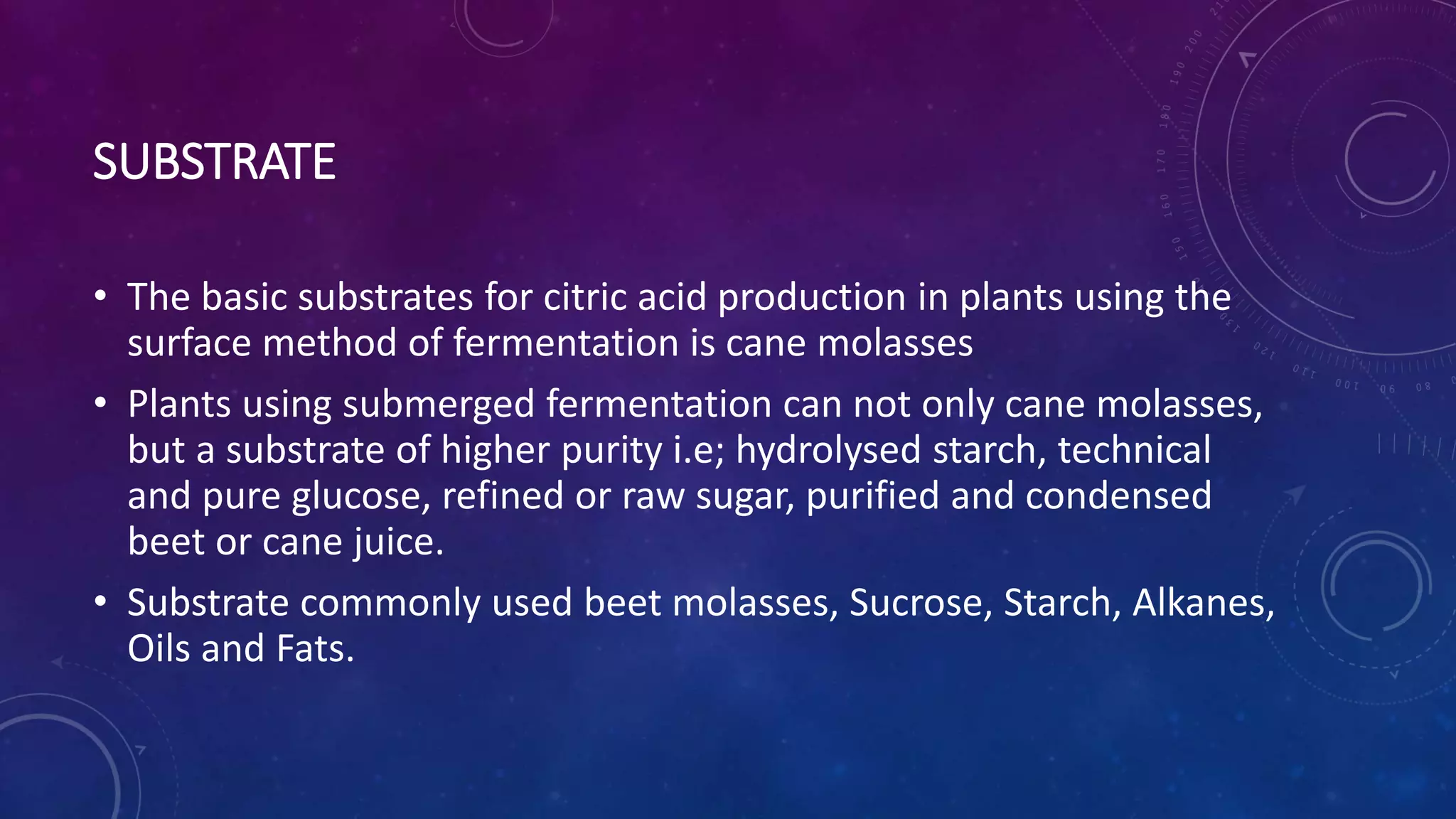 Citric acid production | PPTX