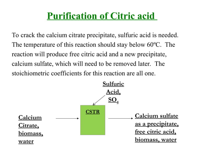 Citric Acid Report (details of Production Processes) | PPT