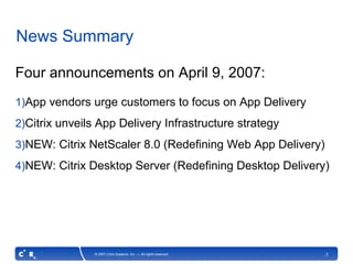 Citrix app delivery2 | PPT | Computer Networking | Computing