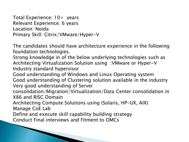 Citrix architect | PPT