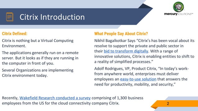 Quick Guide To CITRIX: An Overview | PDF